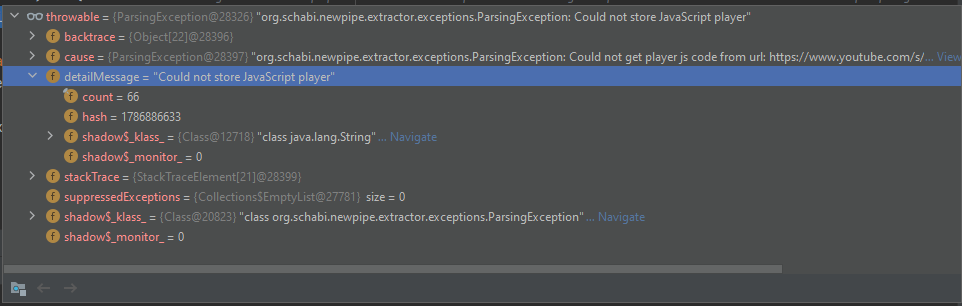Could not store JavaScript player · Issue #919 · TeamNewPipe/NewPipeExtractor · GitHub