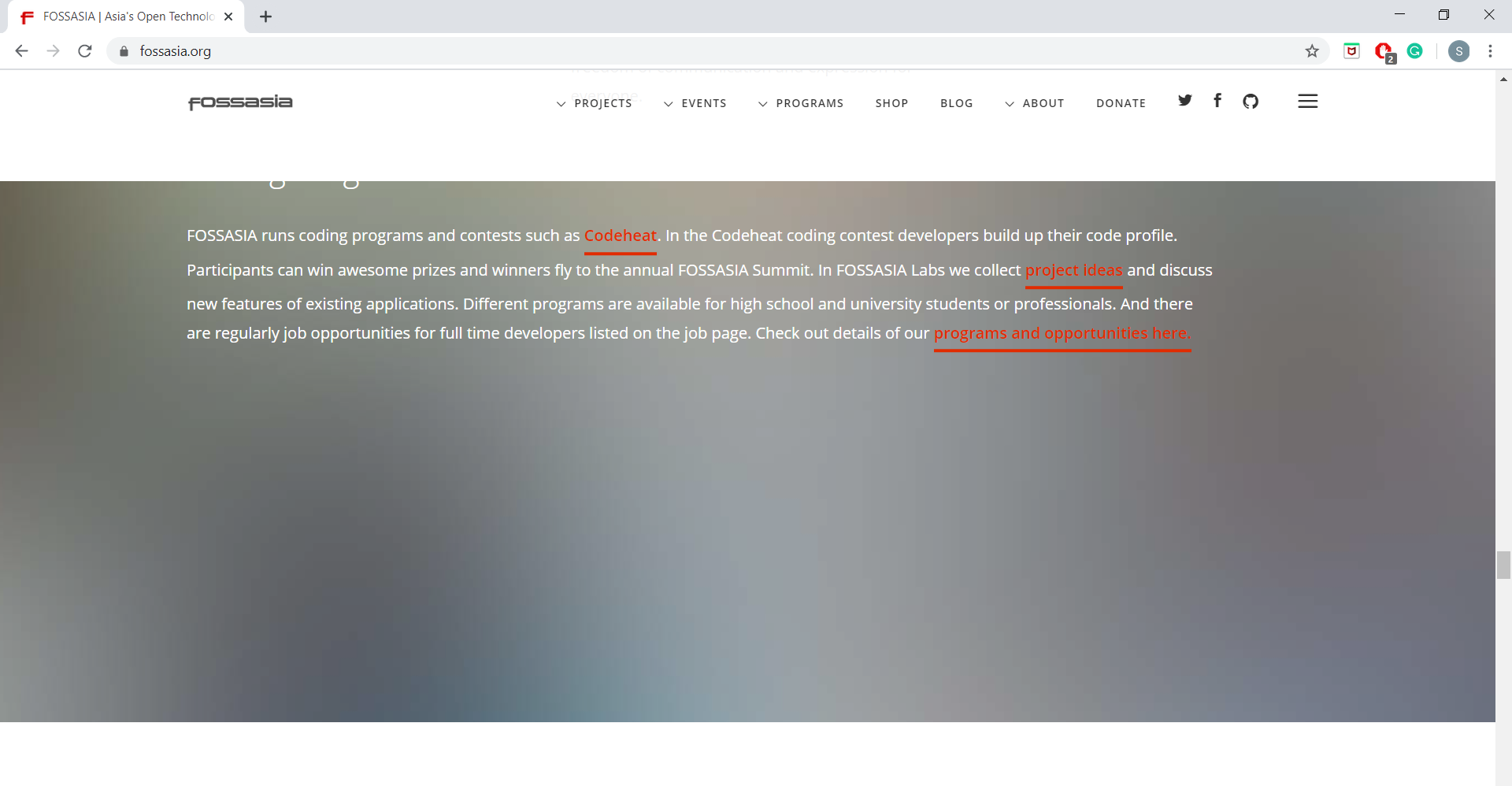 "Coding Programs and Labs" heading is being overlapped · Issue #667 · fossasia/fossasia.org · GitHub
