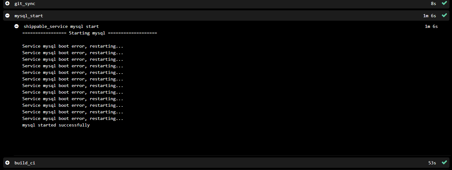 Service mysql boot error · Issue #4254 · Shippable/support · GitHub
