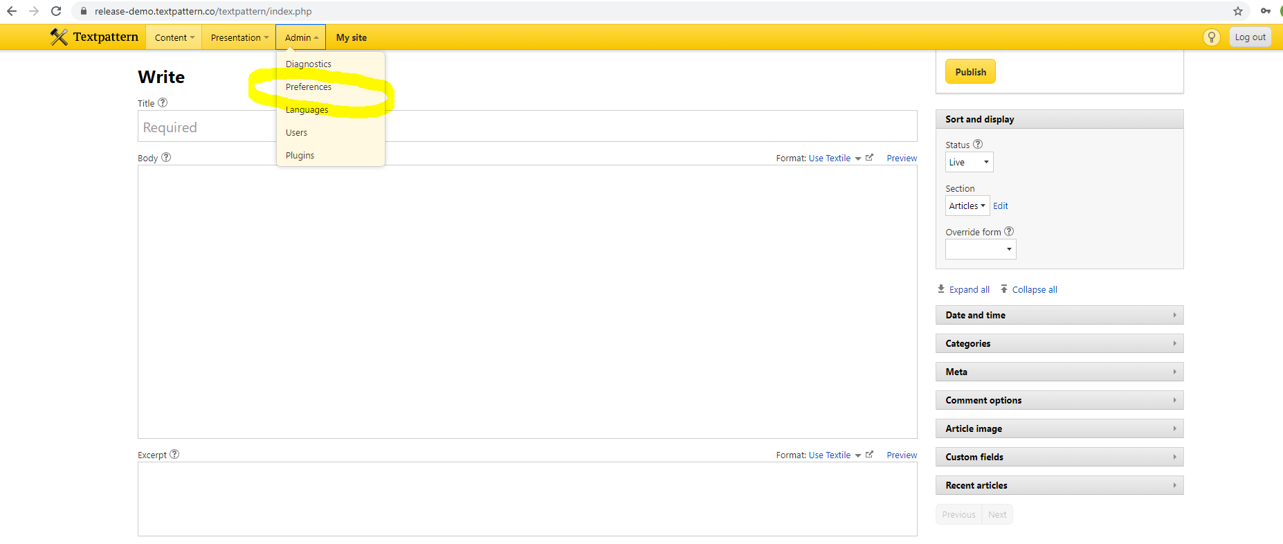 Cross Site Scripting Vulnerability on "Menu Preferences" feature in ...