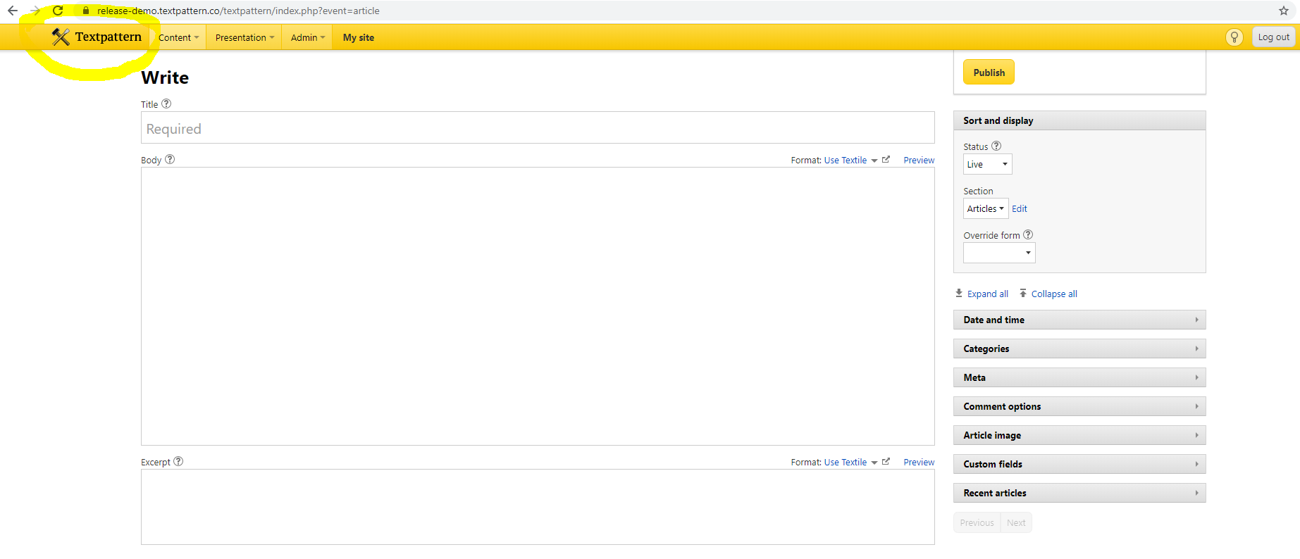 Cross Site Scripting Vulnerability On Menu Preferences Feature In Textpattern V4 8 1 · Issue