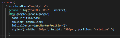 There's no property 'style' to set the width and height of the map · Issue #366 · fullstackreact ...