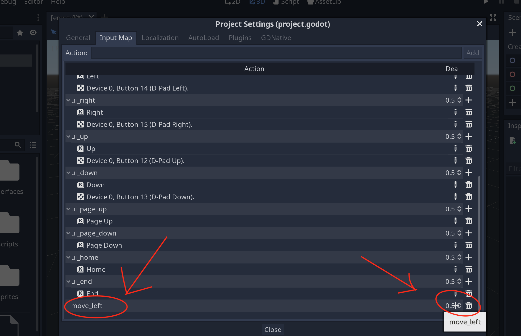 Input Map Action Buttons Stacked On Each Other On Osx 31 Dev · Issue 20898 · Godotengine