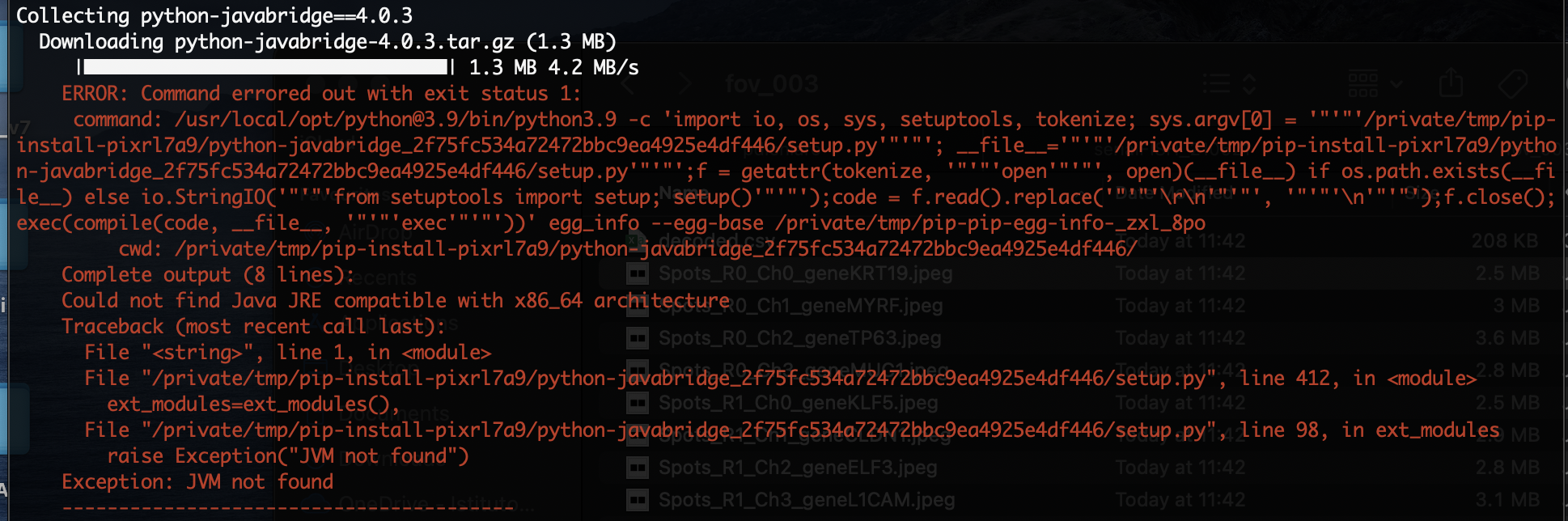 Source installation (macOS) · Issue #4456 · CellProfiler/CellProfiler · GitHub
