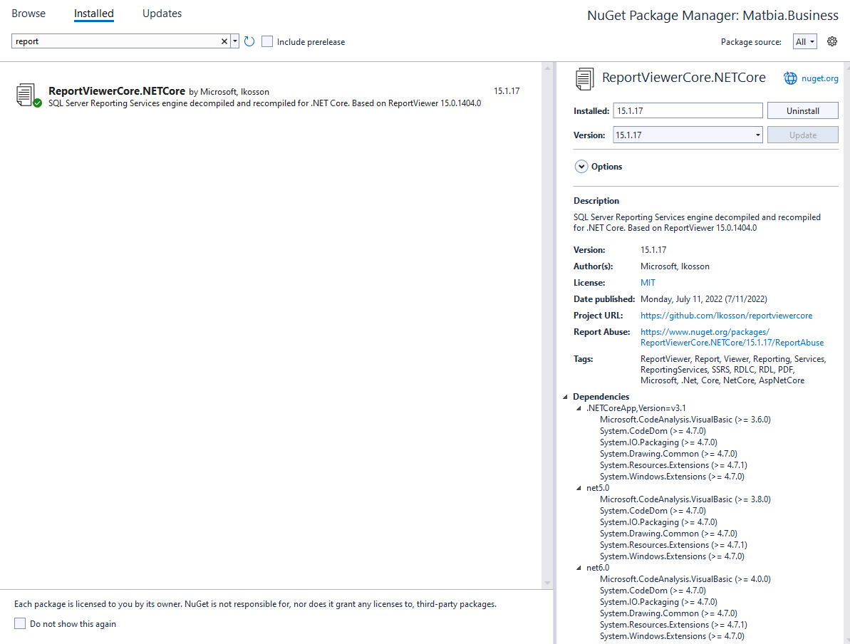 Local report - Getting a exception System.TypeLoadException: Method ...
