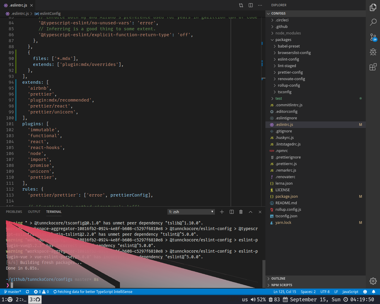 Visual bugs in the integrated terminal · Issue #80934 · microsoft/vscode · GitHub