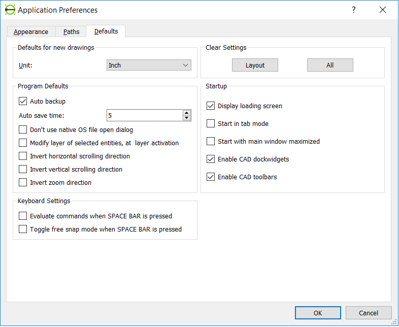 Create a preference to toggle Free Snap mode when SPACE BAR is pressed · Issue #1107 · LibreCAD ...
