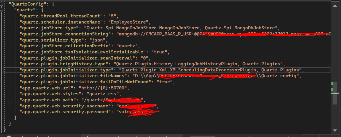 Quartz.Error - An error occurred while scanning for the next trigger to fire. · quartznet ...
