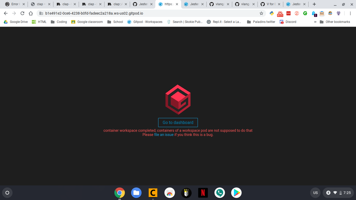 Workspace Completed · Issue 902 · Gitpod Iogitpod · Github