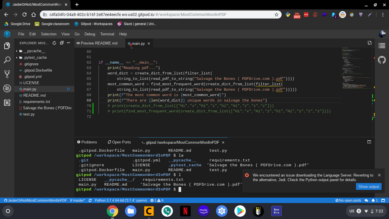 Jedi Issue · Issue #937 · gitpod-io/gitpod · GitHub
