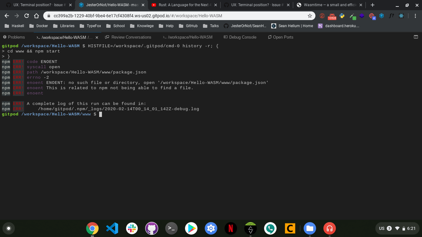 UX: Terminal position? · Issue #1222 · gitpod-io/gitpod · GitHub