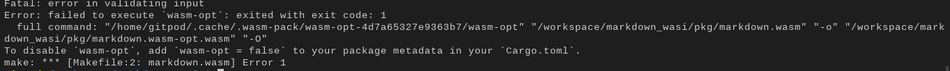 wasm-opt fails when using WASM_INTERFACE_TYPES=1 · Issue #793 ... wasm-opt fails when using WASM_INTERFACE_TYPES=1 · Issue #793 ...