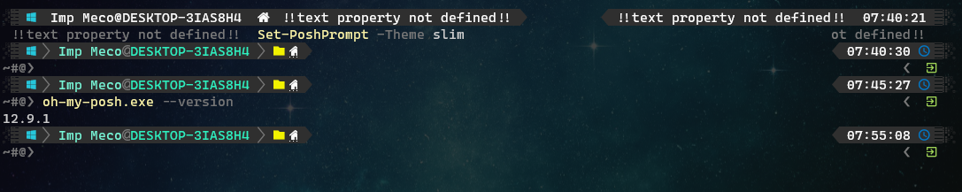 get error in slim theme · JanDeDobbeleer oh-my-posh · Discussion #3027 ...
