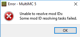 Error when installing zip for modpack - unable to resolve mod ids · Issue #2660 · MultiMC ...