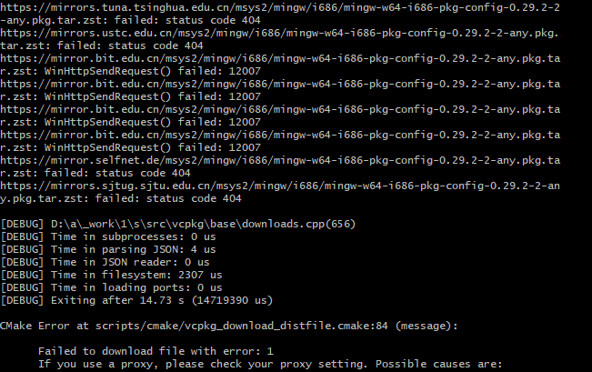 Building vcpkg with command (git checkout 2021.12.01) according to the rustdesk build ...