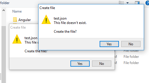 Using dialog.showOpenDialog with property `promptToCreate` results in two modals asking for file ...