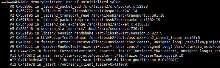 use-of-uninitialized-value in _libssh2_packet_add · Issue #477 · libssh2/libssh2 · GitHub