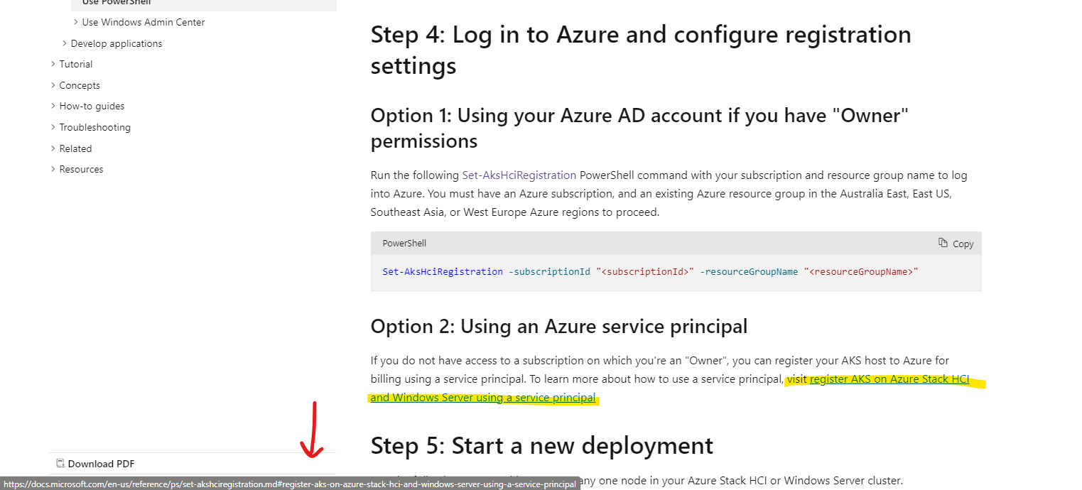 Url Broken In Step 4 Option 2 · Issue 2021 · Microsoftdocs Azure Stack Docs · Github