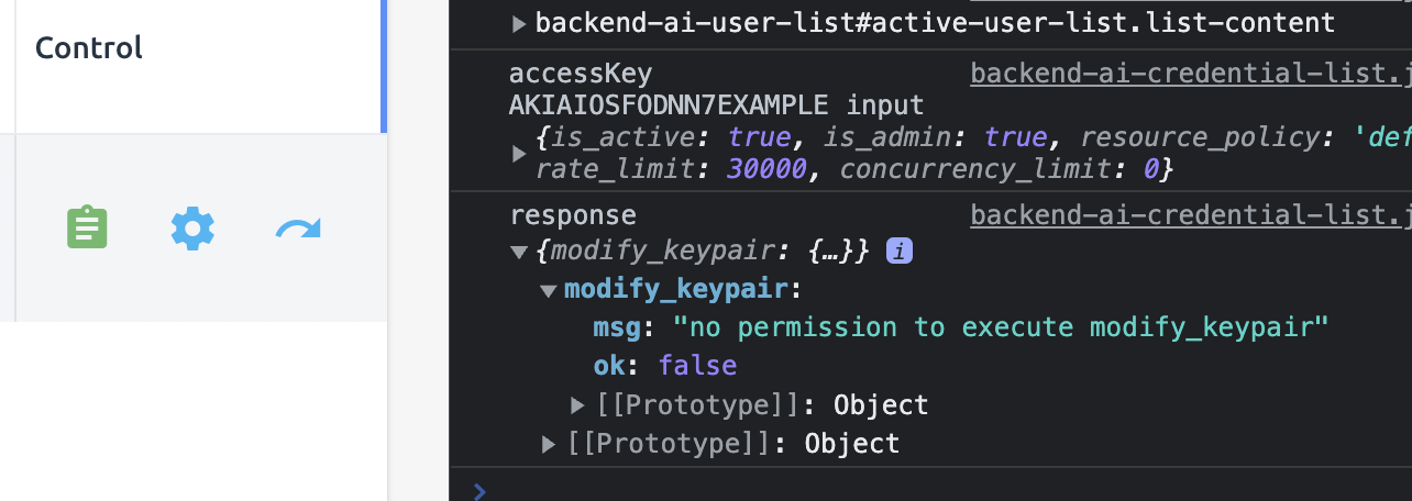 Nothing happened after reuse credential action · Issue #1370 · lablup/backend.ai-webui · GitHub