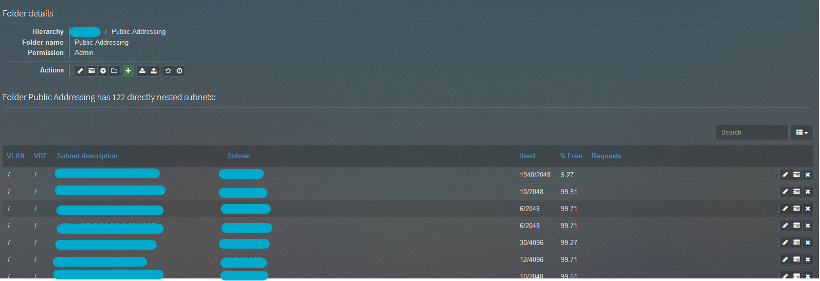 Enable custom columns/fields in folder view · Issue #3009 · phpipam/phpipam · GitHub