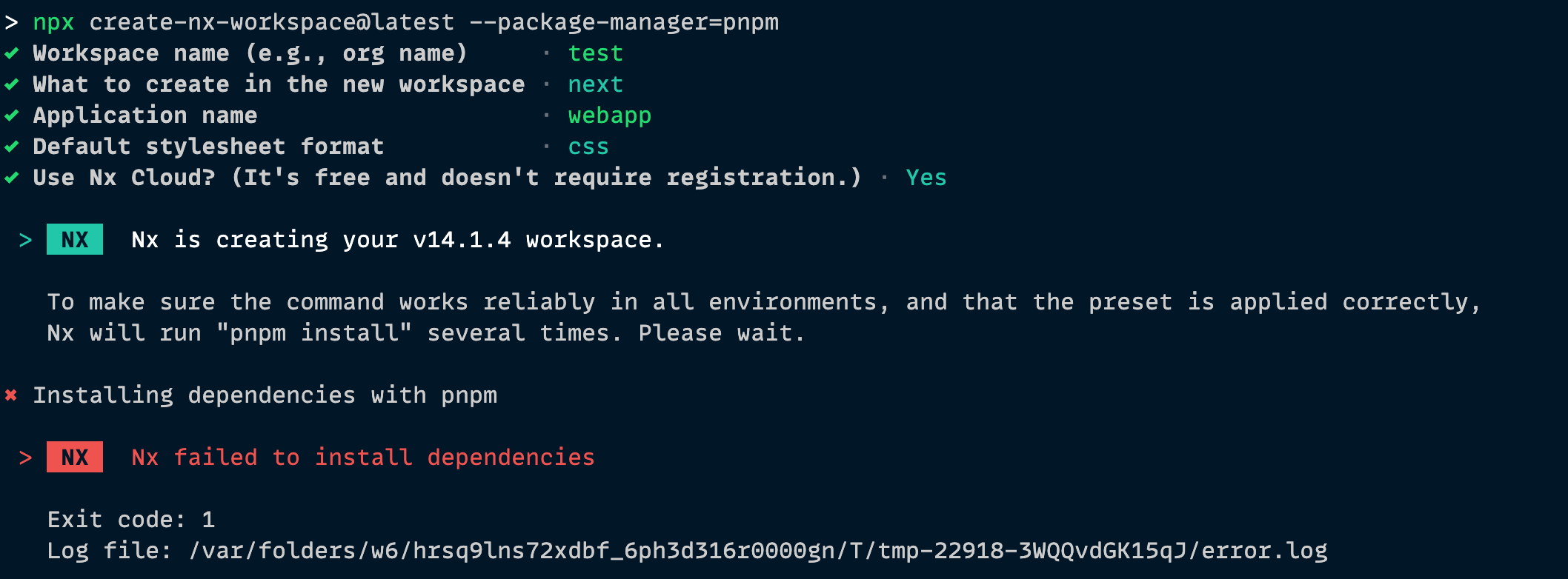 `create-nx-workspace` command not working with `pnpm` v7 · Issue #10172 · nrwl/nx · GitHub