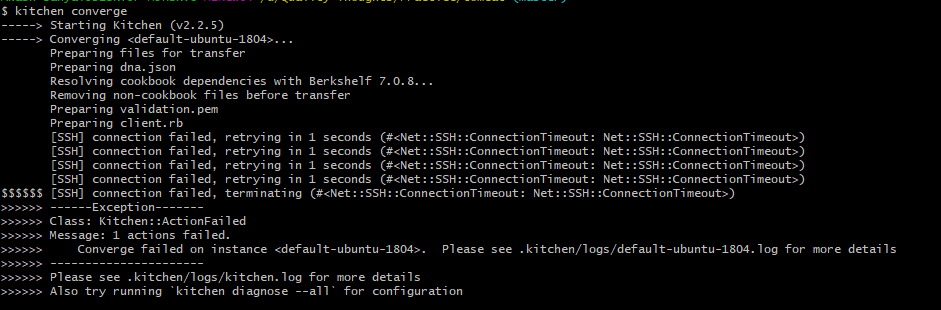 Kitchen converge: SSH Connection failed · Issue #565 · QT-DevOps/DevOpsIssues · GitHub