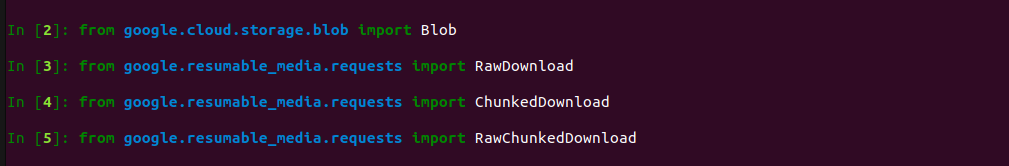 Storage : Module google/cloud/storage/blob.py is importing RawDownload ... Storage : Module google/cloud/storage/blob.py is importing RawDownload ...