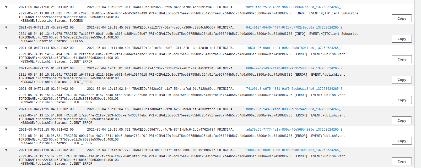 AWS_ERROR_MQTT_UNEXPECTED_HANGUP Infinite reconnection loop · Issue #191 · aws/aws-iot-device ...