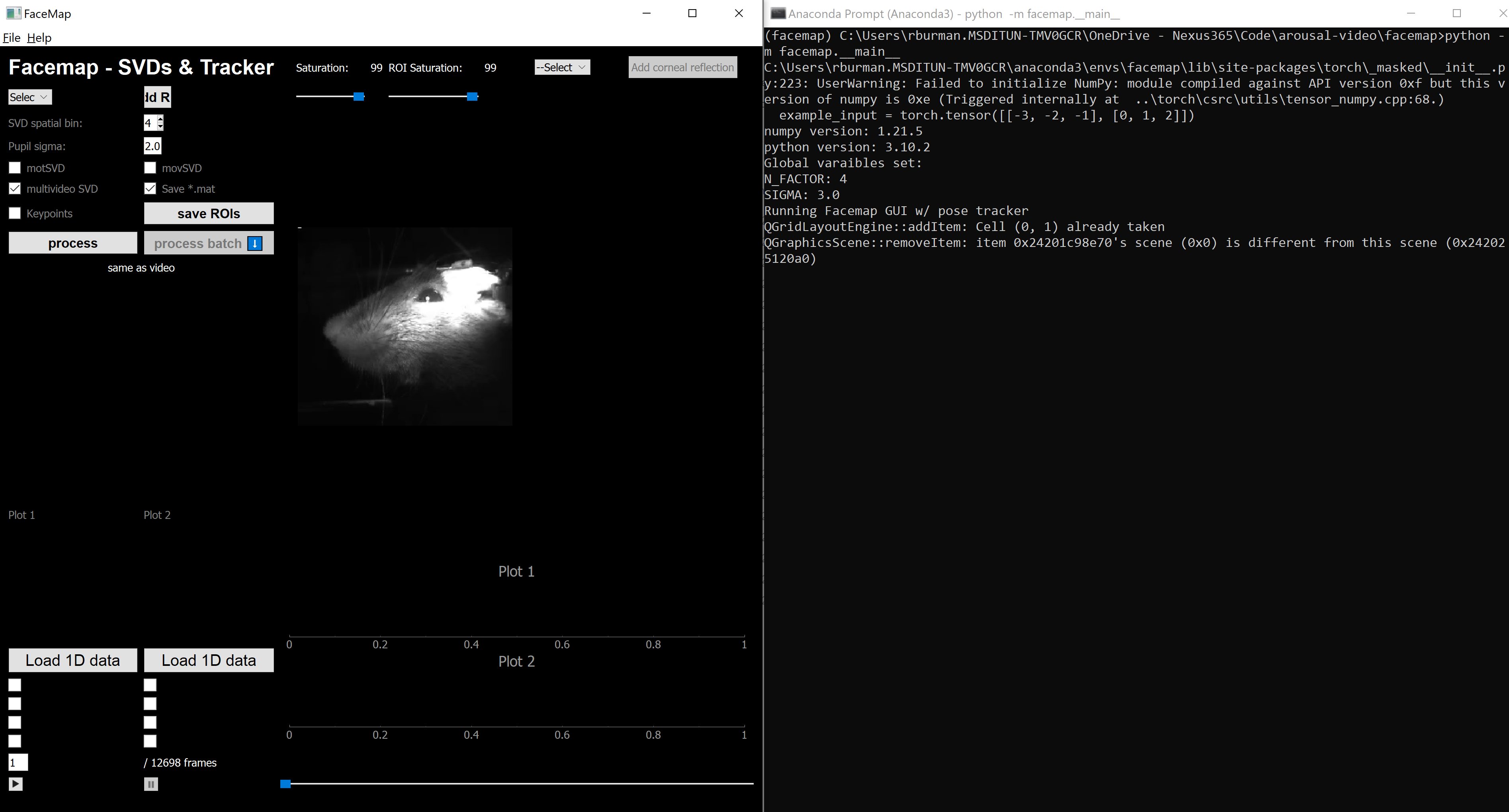svd computation error w/ higher sbin values · Issue #47 · MouseLand/facemap · GitHub