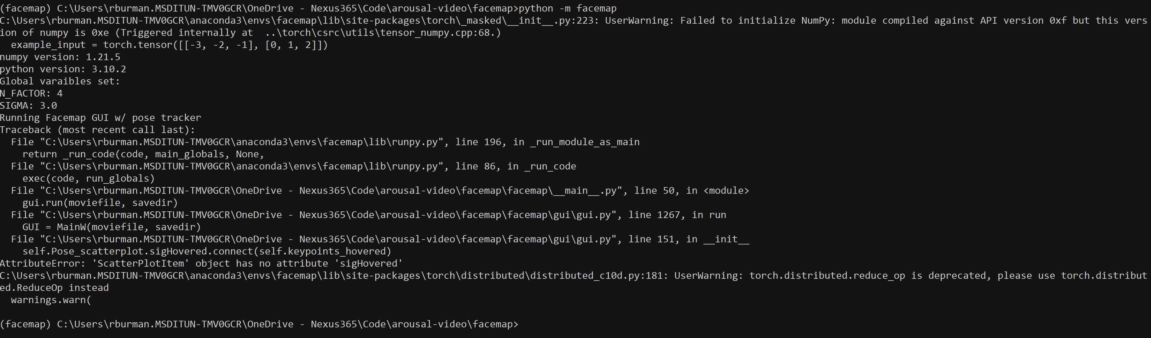 svd computation error w/ higher sbin values · Issue #47 · MouseLand/facemap · GitHub