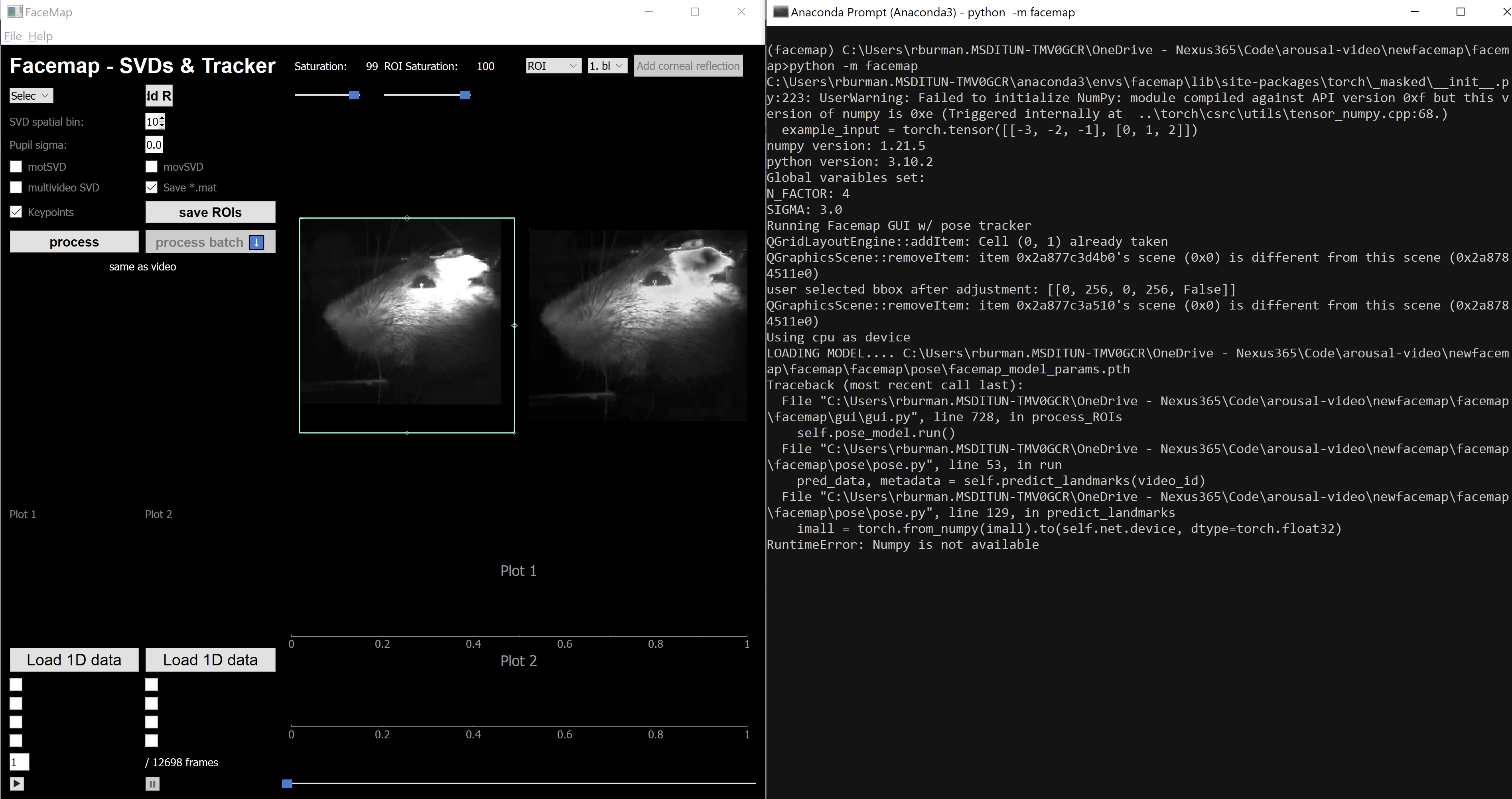 svd computation error w/ higher sbin values · Issue #47 · MouseLand/facemap · GitHub