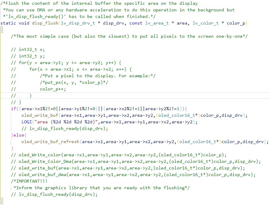 lvgl 8.1.0 add rounder_cb() to fit the oled driver ic ,but the problem ...
