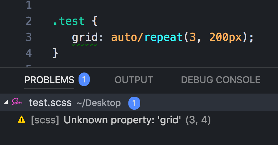 CSS Grid Syntax: "grid" shorthand property not supported · Issue #42177 · microsoft/vscode · GitHub