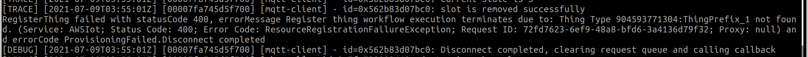 AWS_ERROR_MQTT_CANCELLED_FOR_CLEAN_SESSION · Issue #295 · aws/aws-iot-device-sdk-cpp-v2 · GitHub