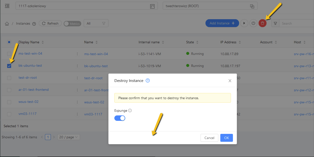 Destroy instance - difference between list of VMs and inside VM details · Issue #5885 · apache ...