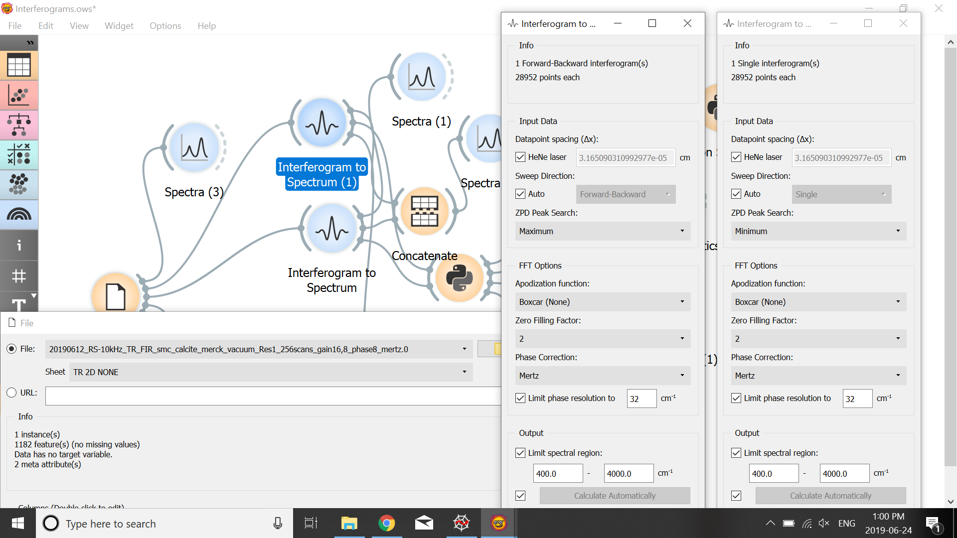 Inconsistent Interferogram to Spectrum · Issue #353 · Quasars/orange-spectroscopy · GitHub