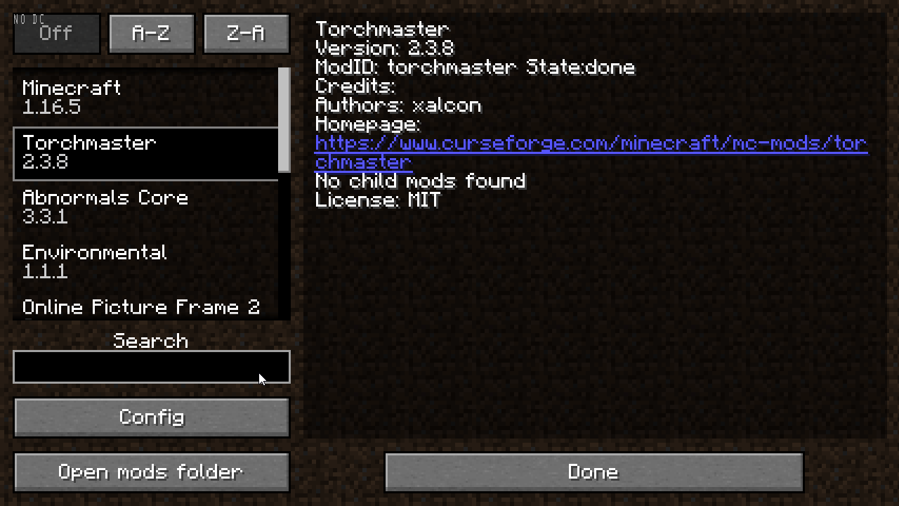 Adding and Removing Entities from Mega Torch and Dread Lamp Block Lists - Xalcon/TorchMaster ...