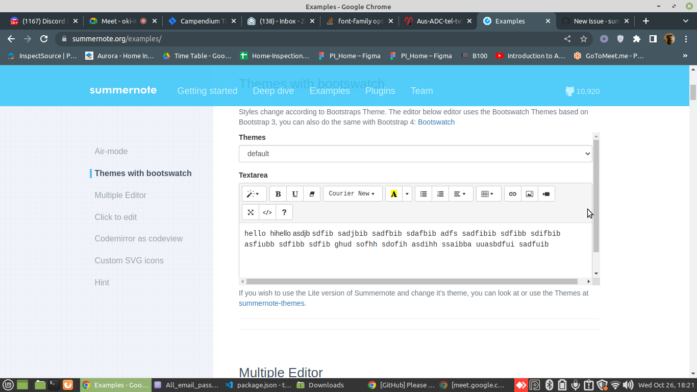 Not able to apply font family · Issue #4371 · summernote/summernote · GitHub