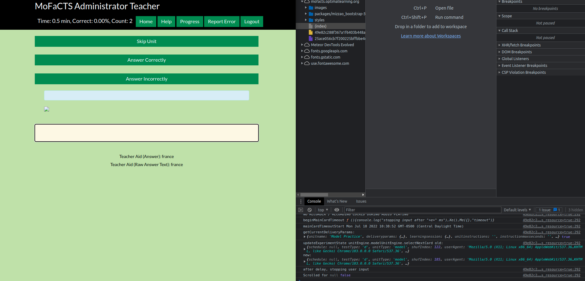 Assets not loading on mofacts · Issue #882 · memphis-iis/mofacts · GitHub