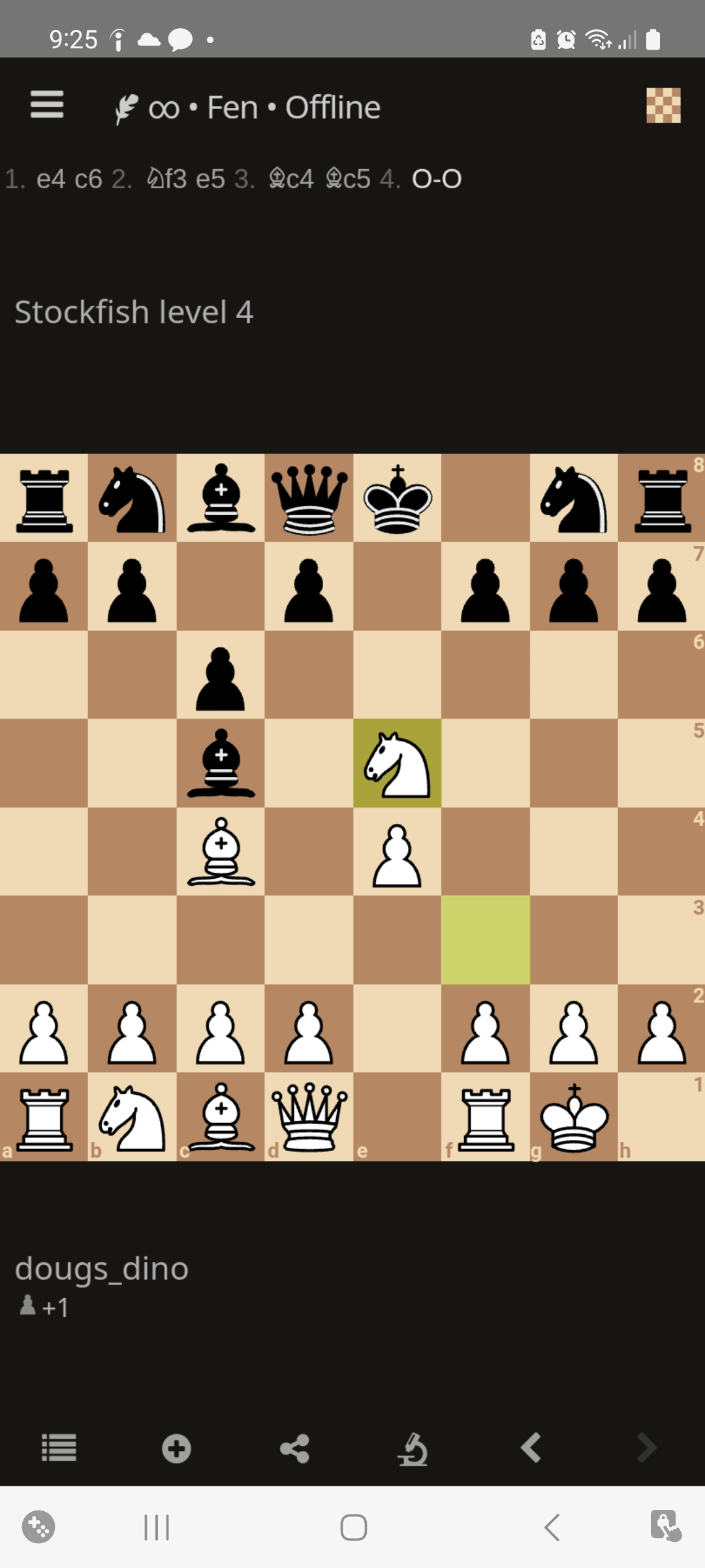 Once offline engine finishes opening book it will move one of my pieces. · Issue #2305 · lichess ...