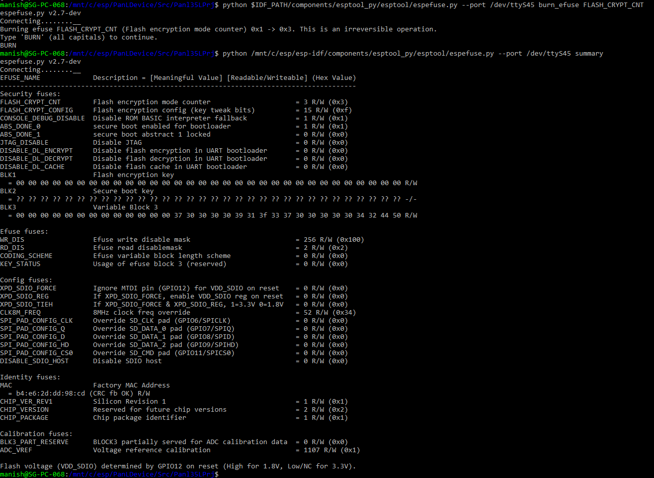 Secure Bootloader and Flash Encryption - flash read err, 1000 (IDFGH ...
