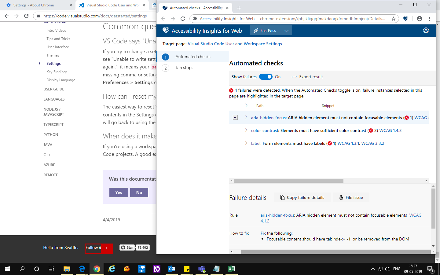 Twitter Button Violates Wcag 412 · Issue 2618 · Microsoftvscode