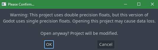 Imported obj-files (3D-models) not usable when Godot is compiled with double precision floats ...
