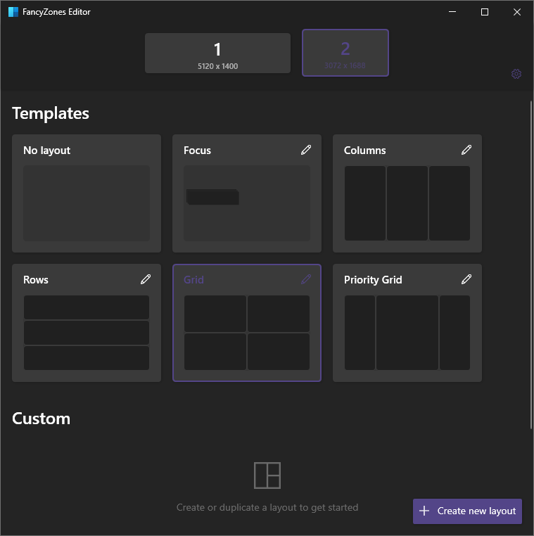 Can No Longer Use Different Fancyzone Templates For Each Monitor · Issue 16004 · Microsoft 6613
