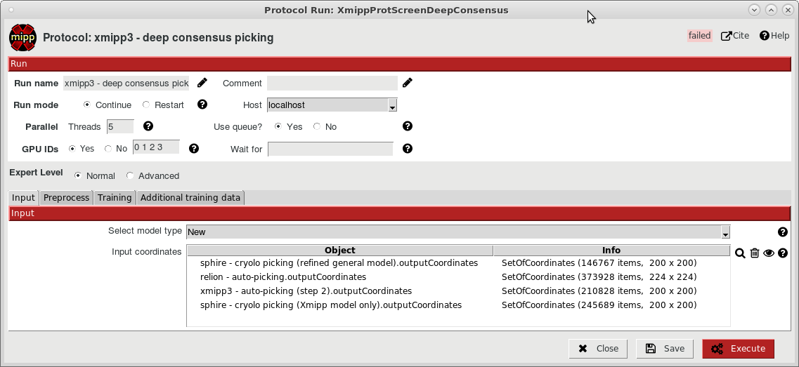 Xmipp Deep Consensus failed · Issue #123 · I2PC/scipion-em-xmipp · GitHub