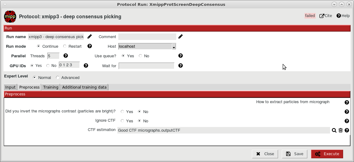 Xmipp Deep Consensus failed · Issue #123 · I2PC/scipion-em-xmipp · GitHub