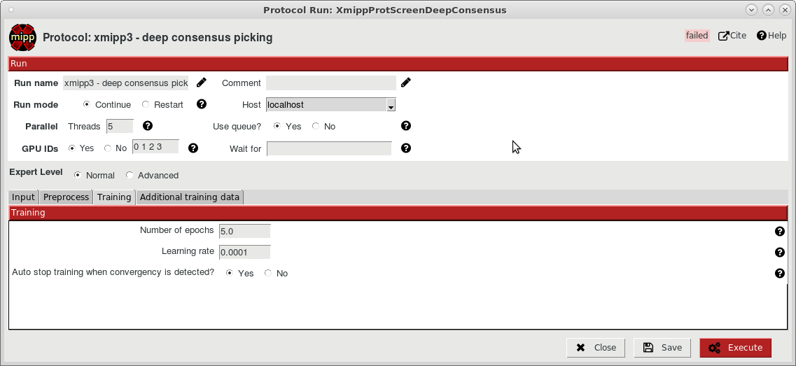 Xmipp Deep Consensus failed · Issue #123 · I2PC/scipion-em-xmipp · GitHub