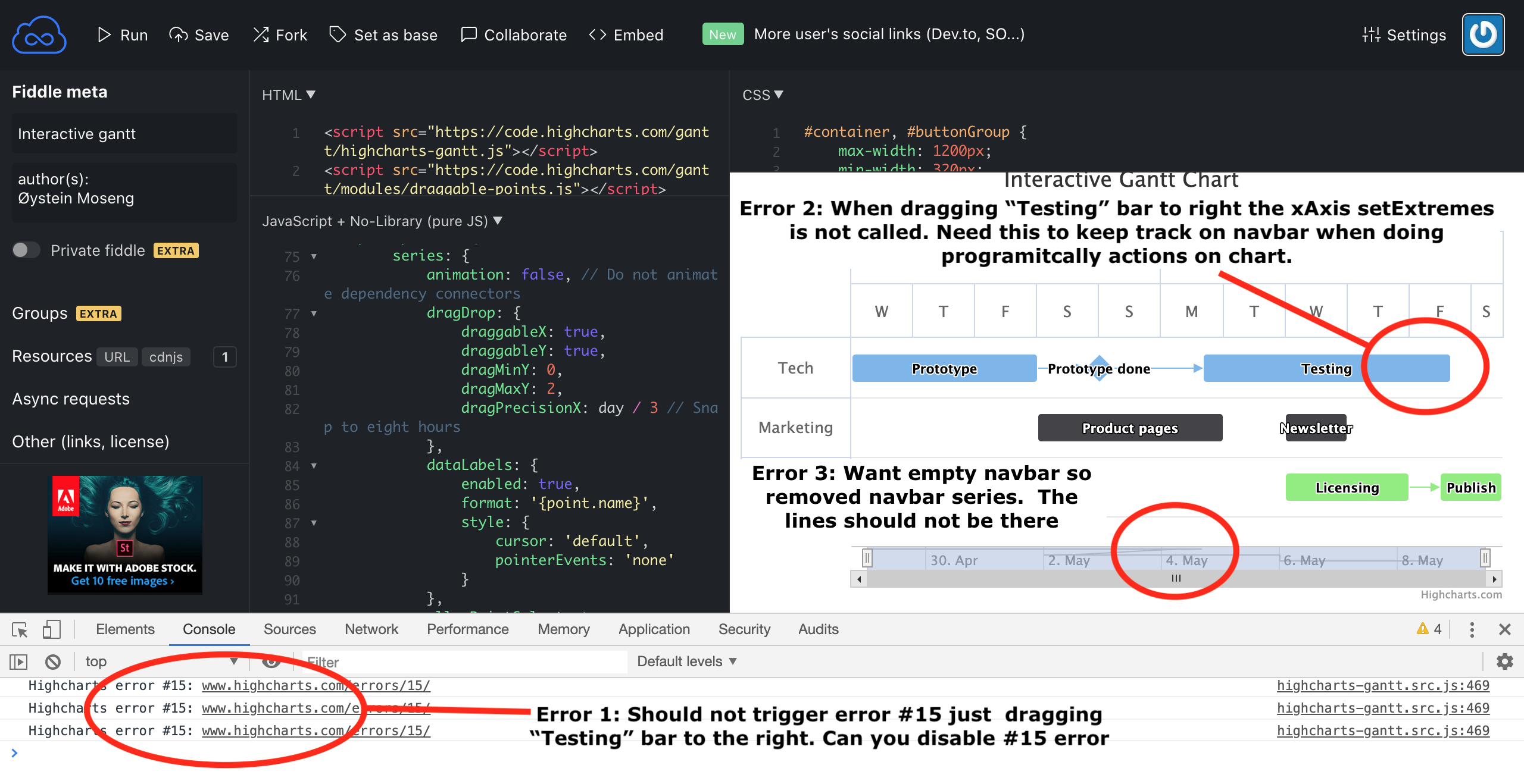 Gantt multiple bugs · Issue #13376 · highcharts/highcharts · GitHub