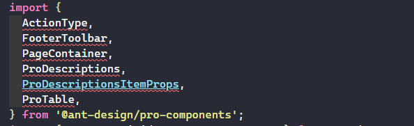 模块“ant Designpro Components”没有导出的成员“protable”。 · Issue 6070 · Ant