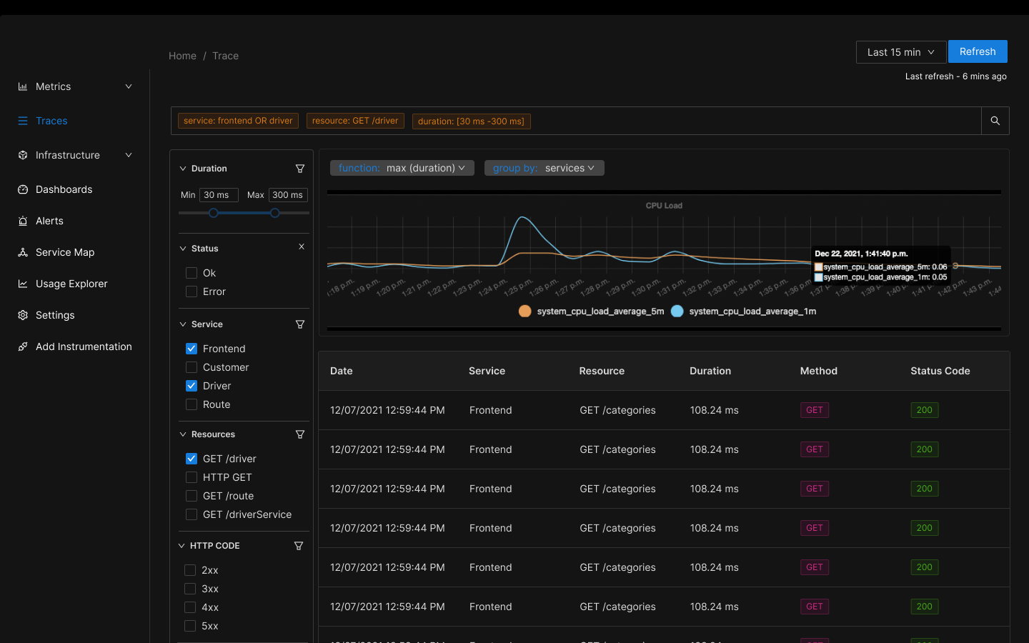 feat(Frontend): Updated Trace Filter Page · Issue #575 · SigNoz/signoz ...